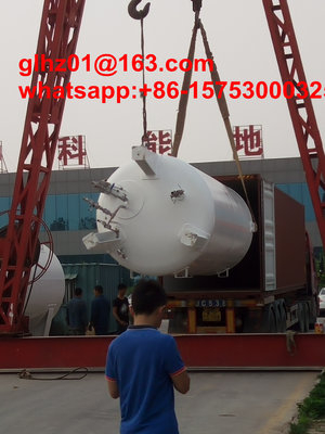 White Jotun Paint 16MnDR and Q345R steel made 10M3 vertical cryogenic liquid CO2 tank