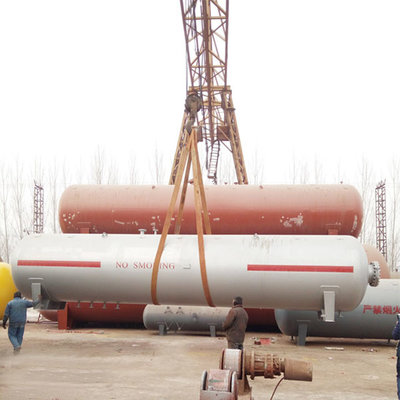 Vietnam 10MT 25M3 Ground Gas Station Used LPG Tank Silver Storage Tank