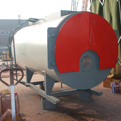 Gas oil fuel fired 3ton steam boiler WNS horizontal flue pipe used gas boiler