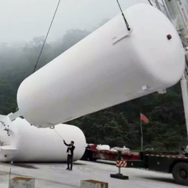 Customized CO2 Tank, 40ft CO2 Tank, white cryogenic storage tank for CO2