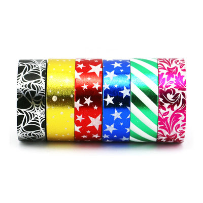 christmas washy tape multifunctional bling foil washi tape,custom foil washi tape