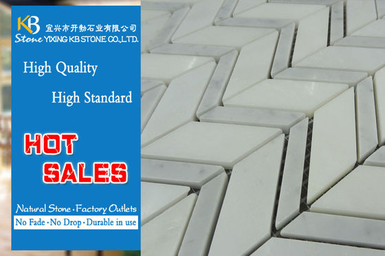 Modern Marble Flooring Design China White Marble With Carrara Grey