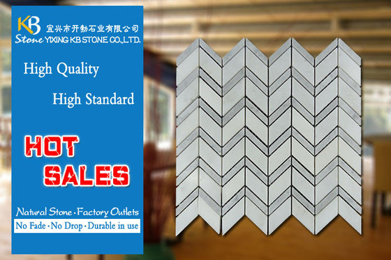 Modern Marble Flooring Design China White Marble With Carrara Grey