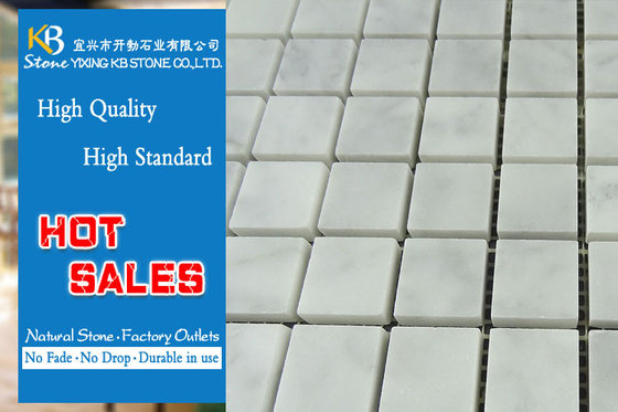 15*15mm Marble Mosaic Tiles Easy Installation Cleaning Non Toxin