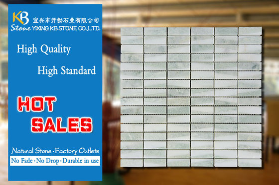 White Veins Rain Forest Green Marble Tile Mosaic Border Tiles