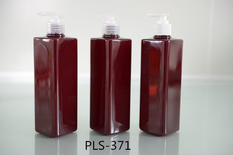 Elegant Unique 500ml PET Decorative Shampoo Bottles With Screw Caps