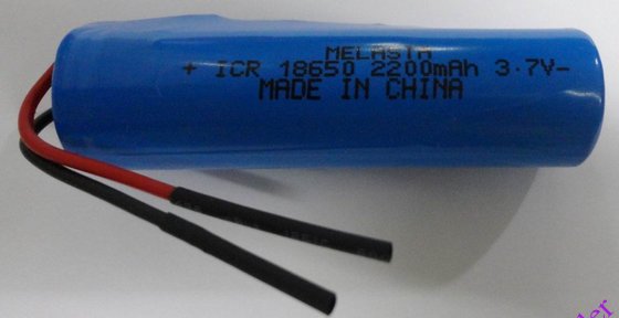 18650  3.7V 2200mAh Li-ion Battery with PCM