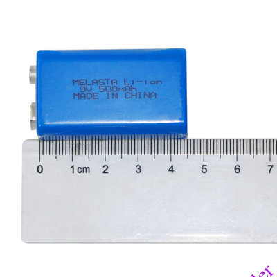 hot selling 9V 500mAh Li-ion lithium ion battery with USB charging port