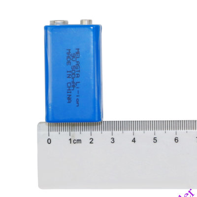 hot selling 9V 500mAh Li-ion lithium ion battery with USB charging port