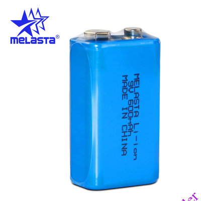 MELASTA High quality Rechargeable Li-ion battery 9V 600mAh for walkie talkie, door control