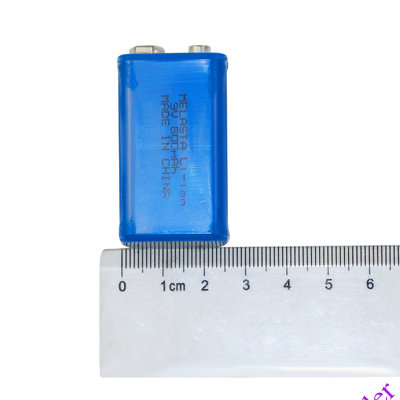 MELASTA High quality Rechargeable Li-ion battery 9V 600mAh for walkie talkie, door control