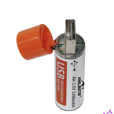 MELASTA New Design USB Battery 1.5V 1200 mAh Rechargeable Battery for AA Size