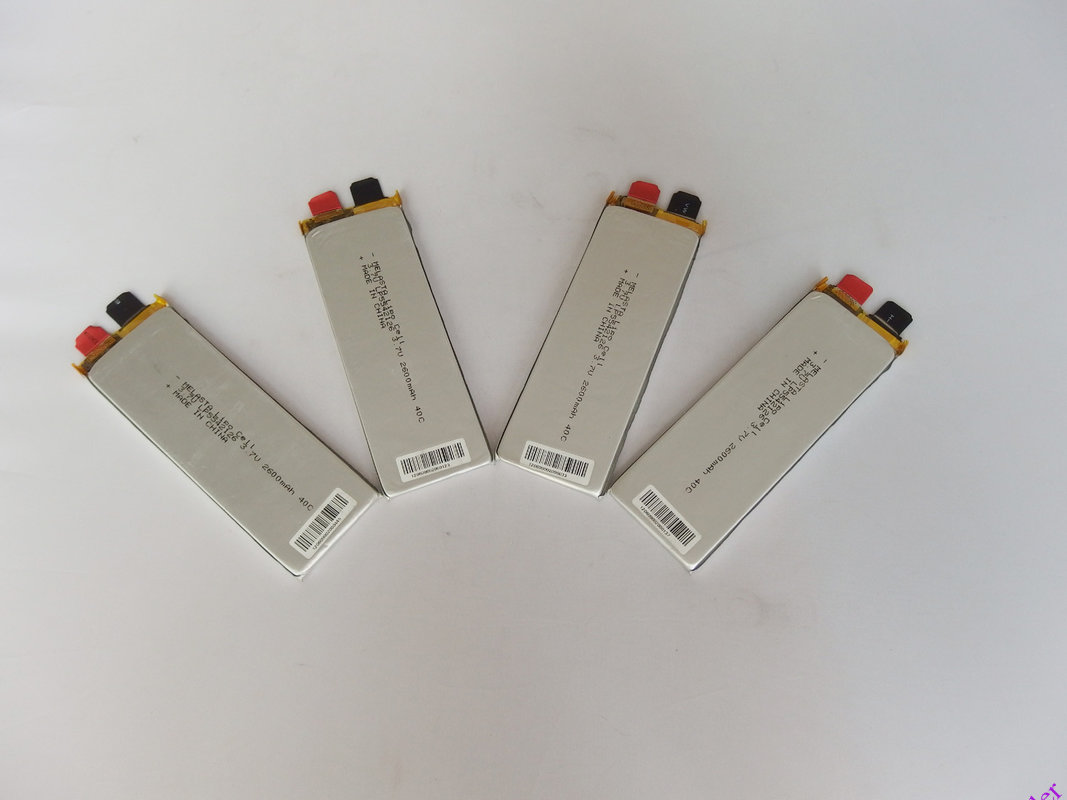 3.7V 2600mAh 40C High Drain Li-polymer battery for Aerospace projects (LP5542126)