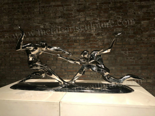 Impressive Outdoor Metal Art Sculpture MES22 With Mirror Finish Surface
