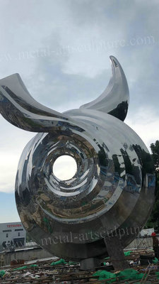 Handmade Metal Art Sculpture As Outdoor Public Decorative Statue Abstract Design