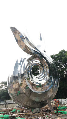 Handmade Metal Art Sculpture As Outdoor Public Decorative Statue Abstract Design