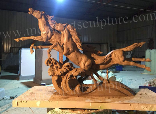 1m Length Cast Bronze Sculpture / Famous Bronze Horse Sculpture For Art Gallery