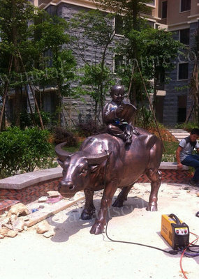 Bronze Buffalo Sculpture Bronze Casters Copper Sculpture Garden Decoration