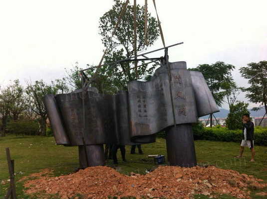 Amazing Large Cast Bronze Sculpture Artificial Style OEM / ODM Accept