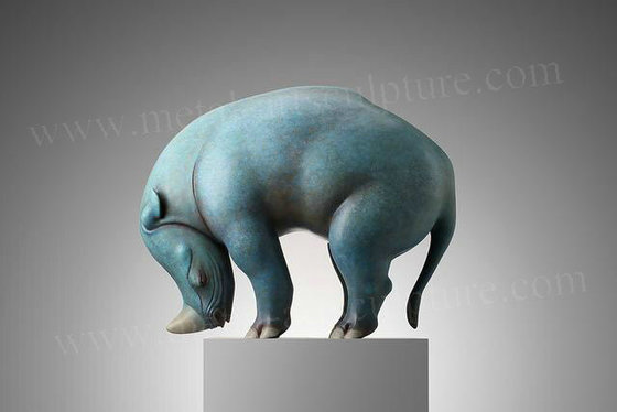 Indoor Ornament Cast Bronze Sculpture Artificial Style Bronze Animal Statues