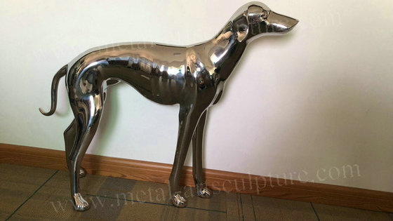 Theme park Stainless Steel Sculpture Mirror Surface Art Shape with Color customized