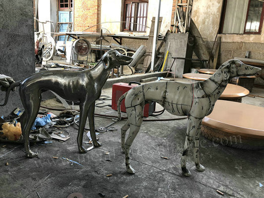 Theme park Stainless Steel Sculpture Mirror Surface Art Shape with Color customized