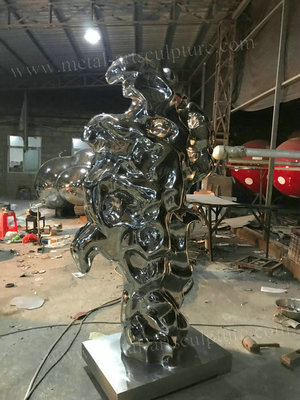 Garden Decor Abstract Metal Sculpture , Art Shape Contemporary Abstract Sculpture