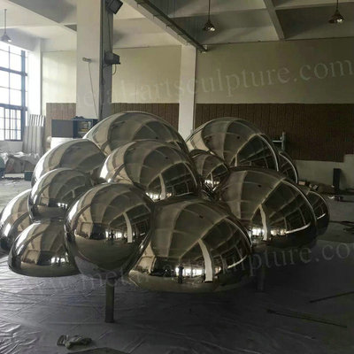 Cloud Design Modern Abstract Metal Wall Art Sculpture Natural Style Stainless Steel Statue