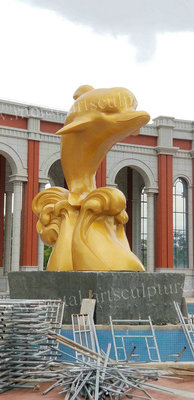 Amazing Modern Fiberglass Animal Sculptures Dolphin Shape 3 Meters Height