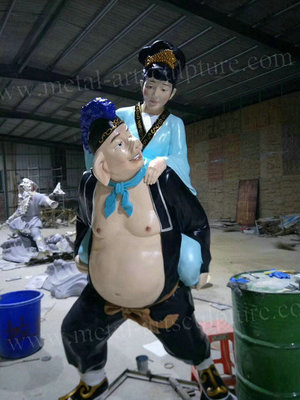 Handcraft Garden Large Outdoor Statues Legendary Figure Fiberglass Sculpture