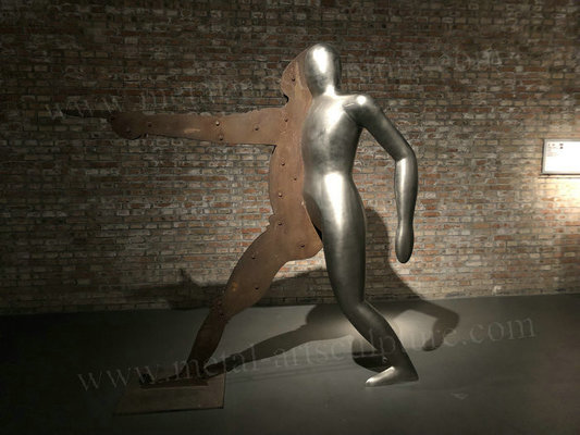 Contemporary Design Human Statue Stainless Steel Sculpture Garden Accessories