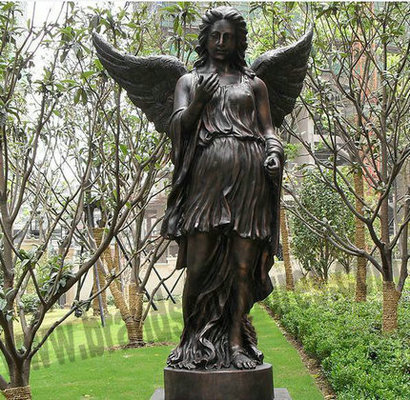 Copper Angel Garden Statues Antique Bronze Statues Western Artistic Design