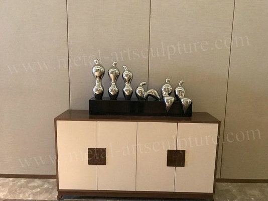 Polished Famous Abstract Sculptures Stainless Steel Art Sculpture Customized Size