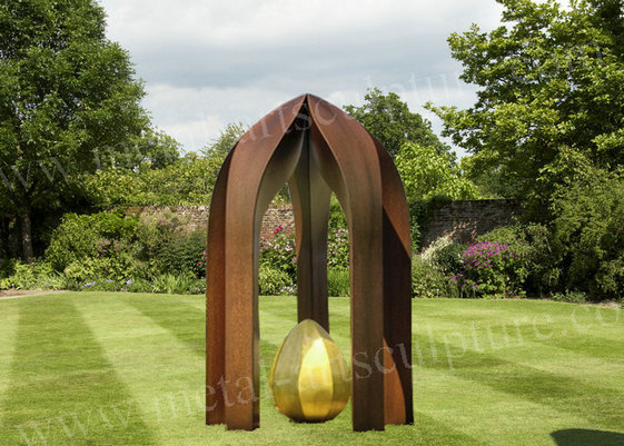 Door Wonderful Design Modern Metal Sculpture Rust - Proof For Holiday Ornaments
