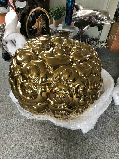 Clay Molds Home Garden Statues And Ornaments Design Ideal Metal Brain Sculpture