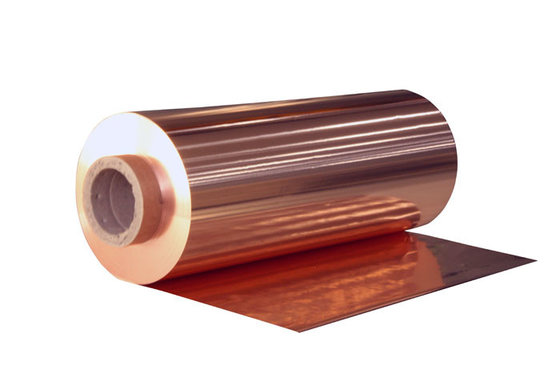 Mylar Tape Roll Of Copper Foil , High Tensile Strength Copper Roll Flashing