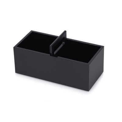 Free sample 240*125*65mm black oblong hotel  tissue box cover