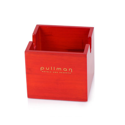 Free sample hotel red acacia wooden serving tray for room