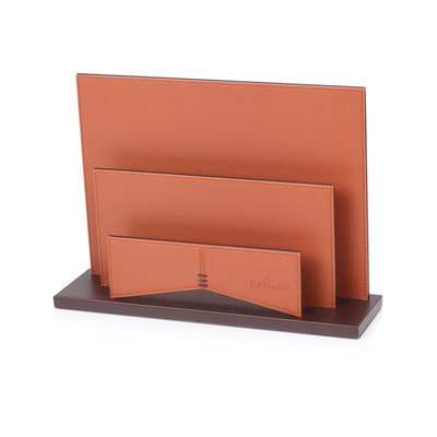 Free sample custom made leather bill folder for Marriot hotel