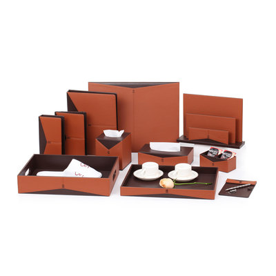 Free sample custom made leather bill folder for Marriot hotel