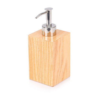 Bespoken wooden finished acrylic shampoo bottle for 5-star hotel bathroom