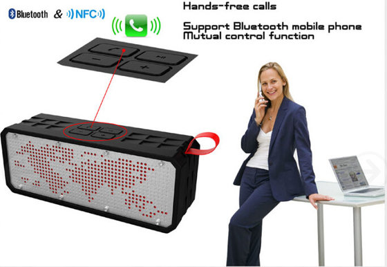 Hands Free Battery Powered NFC bluetooth speaker , Wireless Bluetooth Stereo Speaker