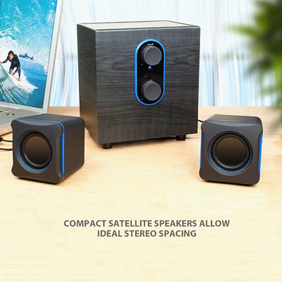 2.1 USB DC5V desktop computer speaker with subwoofer ， PC boom Speaker