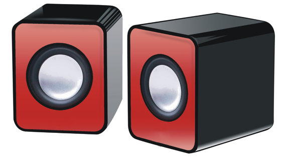 Mini Portable Square Cube Laptop computer speaker 2.0 For home / office