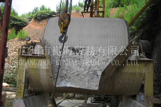 Polvere metallurgica Brown giallastro bagnato CaF2 97,5% SiO2-1.2% della fluorite