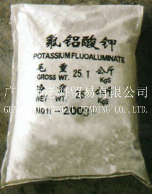 KAlF4 Potassium Fluoaluminate / Fluorine Chemicals As Production Material
