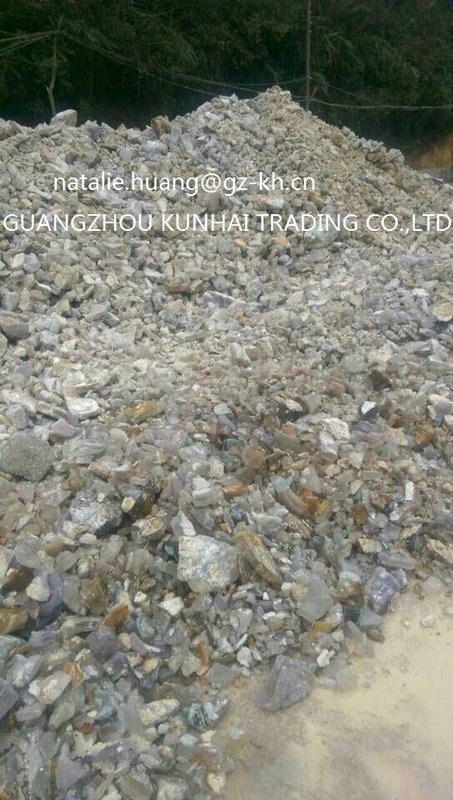 Mineral 10 - 70m m de la fluorina de la industria de acero con el alto grado CaF2 el 92%