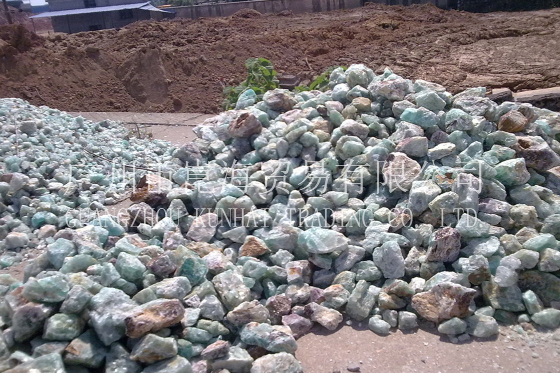 La fluorina ácida del grado amontona el mineral del fluorito de CaF2 el 90% para la industria del cemento