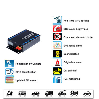Steel GPRS GSM 120KM/H Rechargeable Car Gps Governor 800mAh