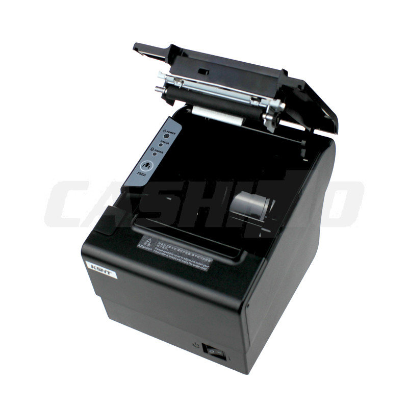 1D / 2D Barcode Desktop POS Thermal Printer USB 80mm Supporting DC24V / 2.5A Auto Cutter